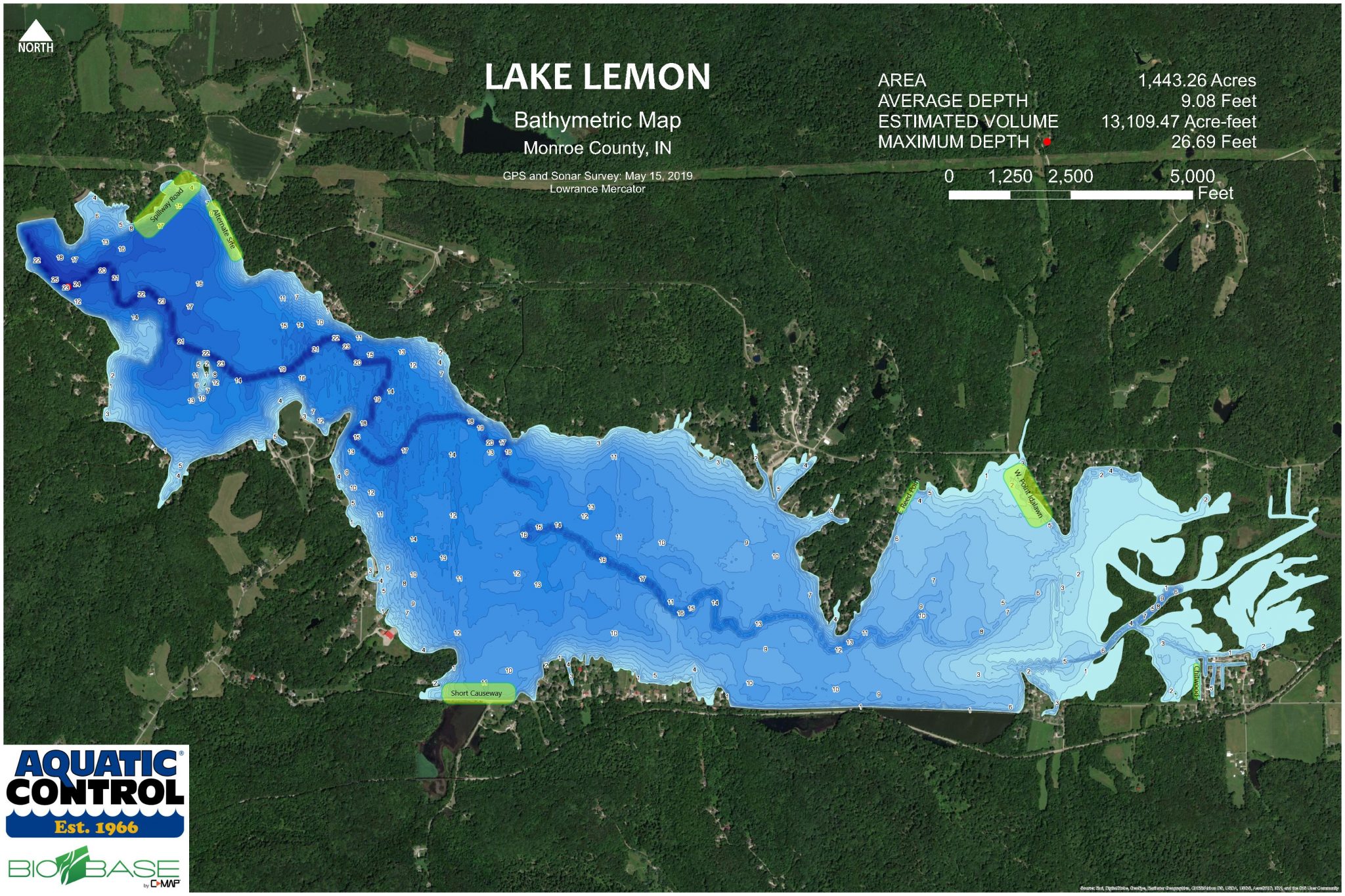 Lake Lemon Maps - Lake Lemon Conservancy District